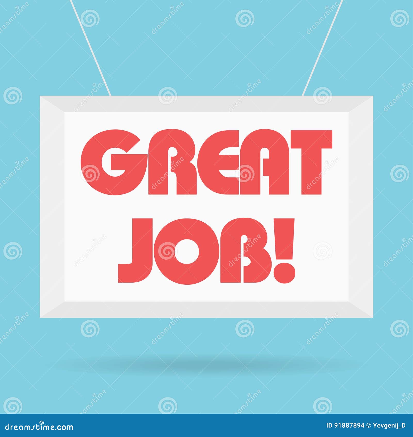 Great job signboard stock vector. Illustration of placard - 91887894