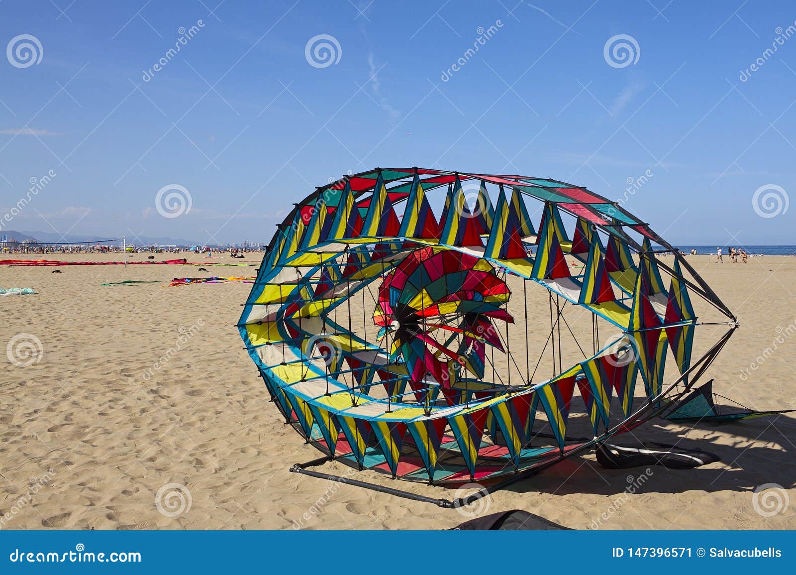 Great kite with eye shape stock image. Image of playful - 147396571