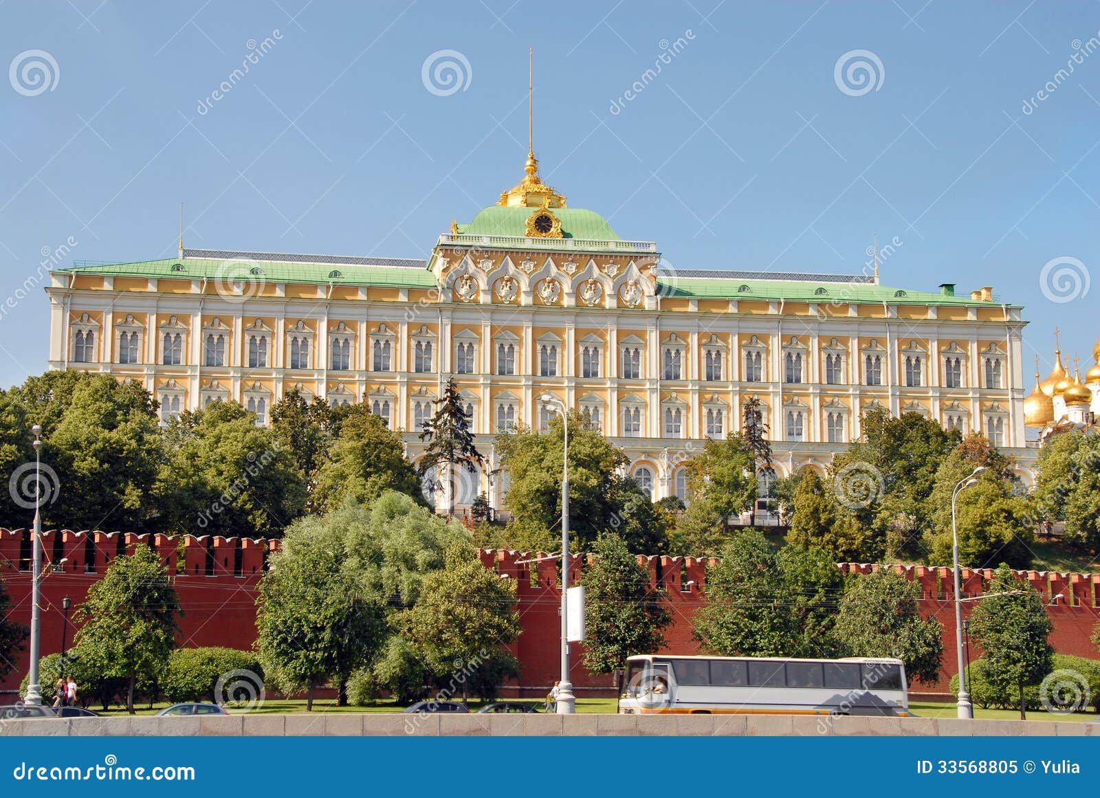 The Great Kremlin Palace stock image. Image of moscow - 33568805