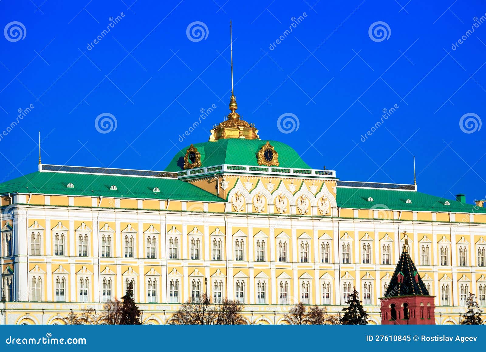 Great Kremlin Palace, Moscow Stock Image - Image of city, konstantin ...