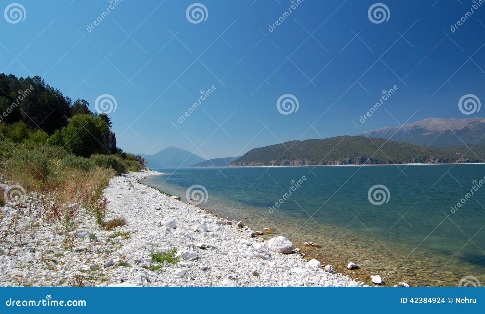 Great Lake Prespa, Macedonia Stock Photo - Image of prespa, environment ...