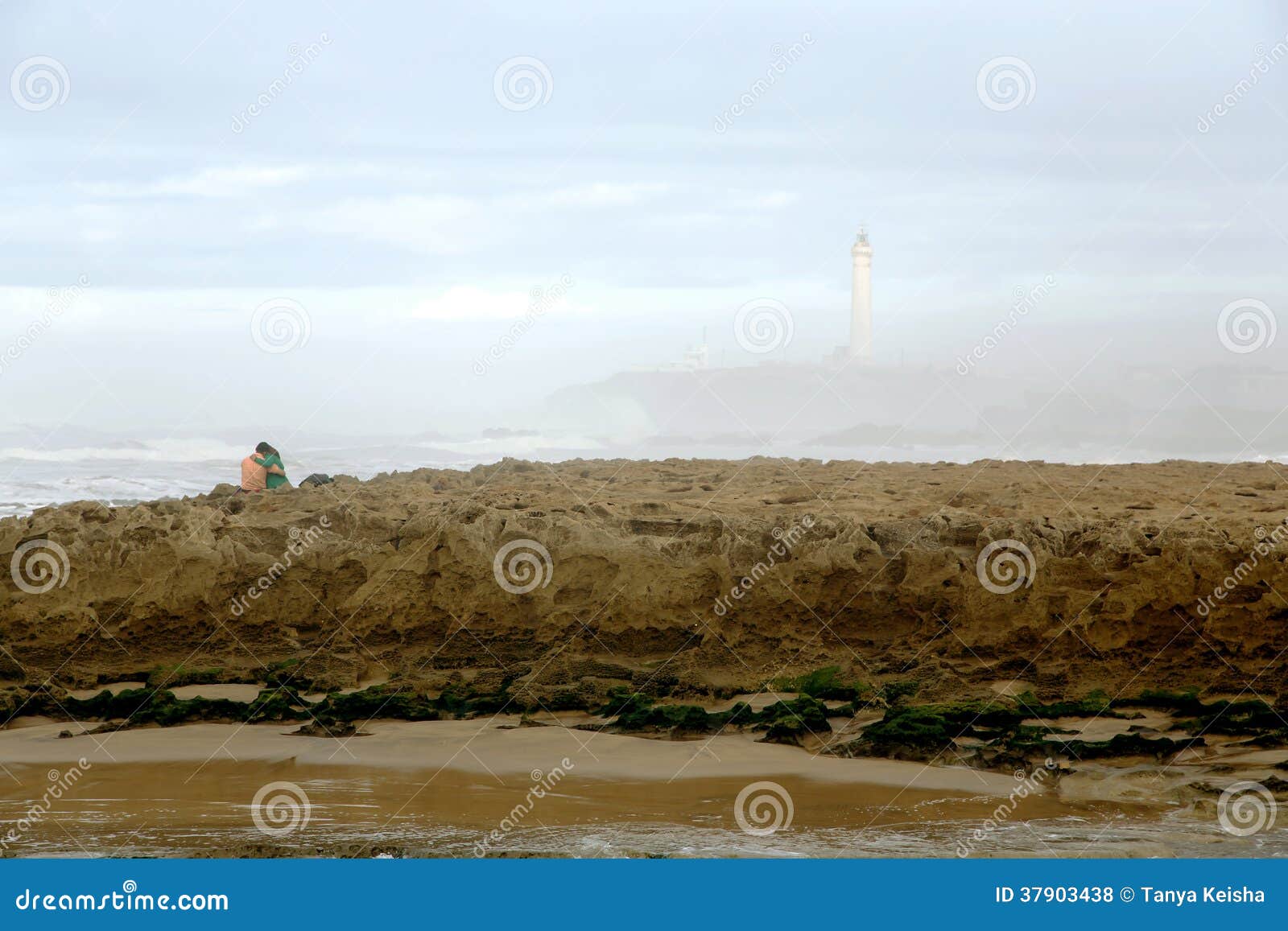 Great Lighthouse D El Hank in Casablanca Stock Photo - Image of house ...