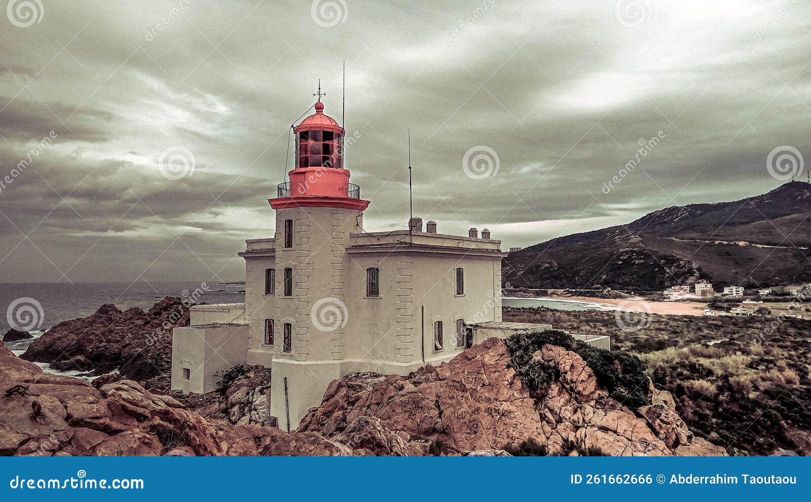 The Great Lighthouse in Jijel, Algeria Stock Photo - Image of castle ...