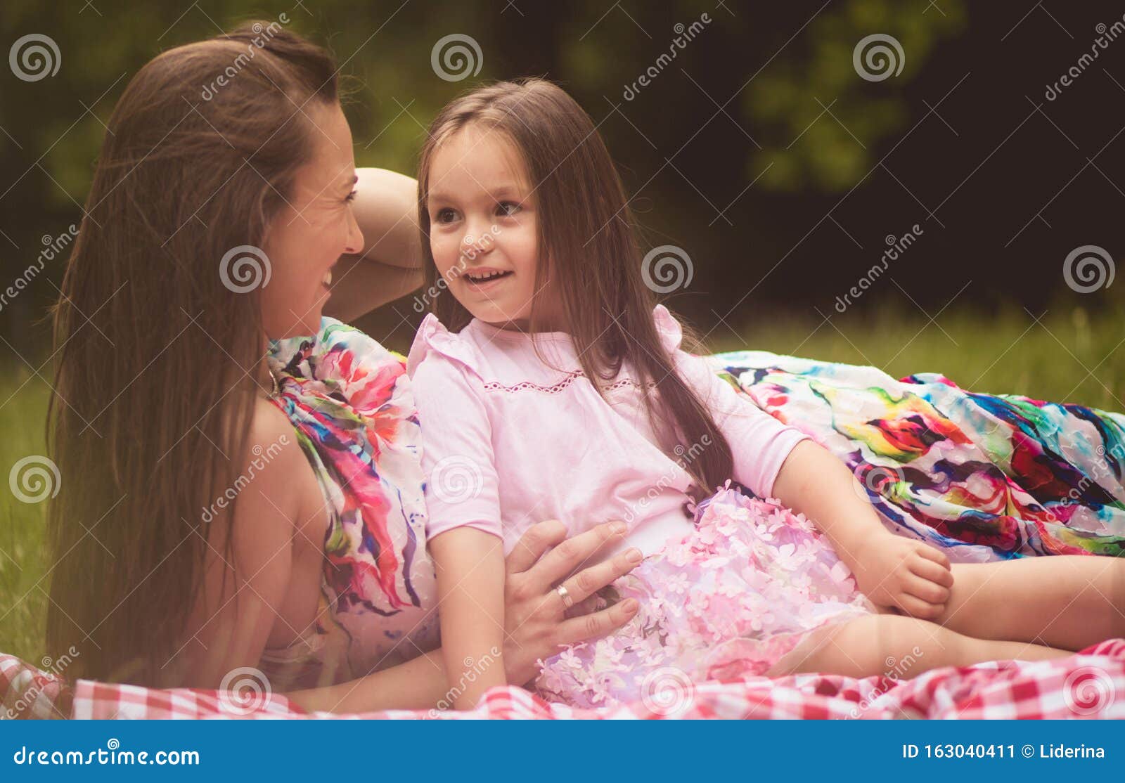 Great Love Between Mother And Daughter Stock Image Image Of
