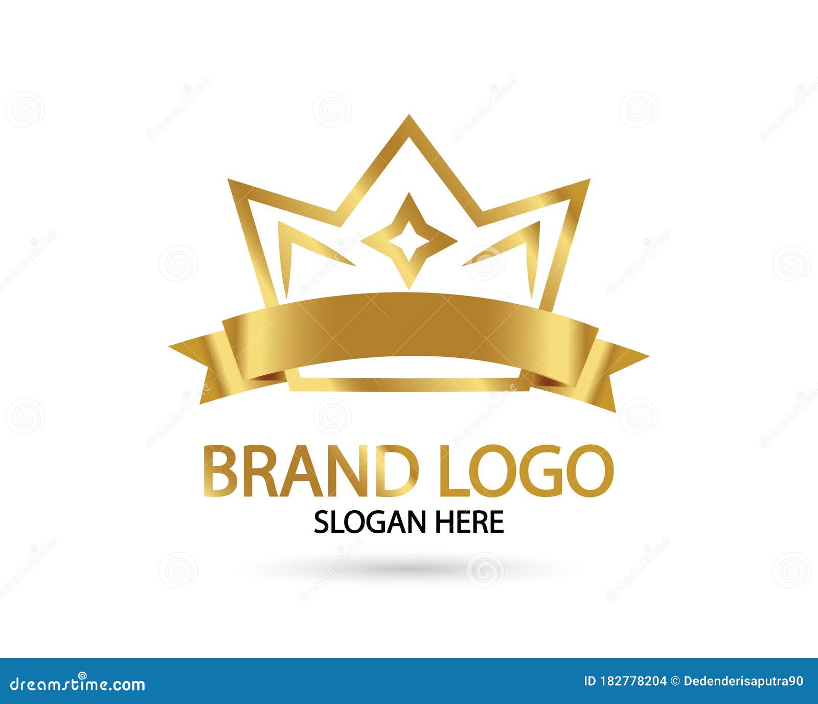 Great Luxury Gold Crown Royal and Elegant Logo Vector Design Stock ...