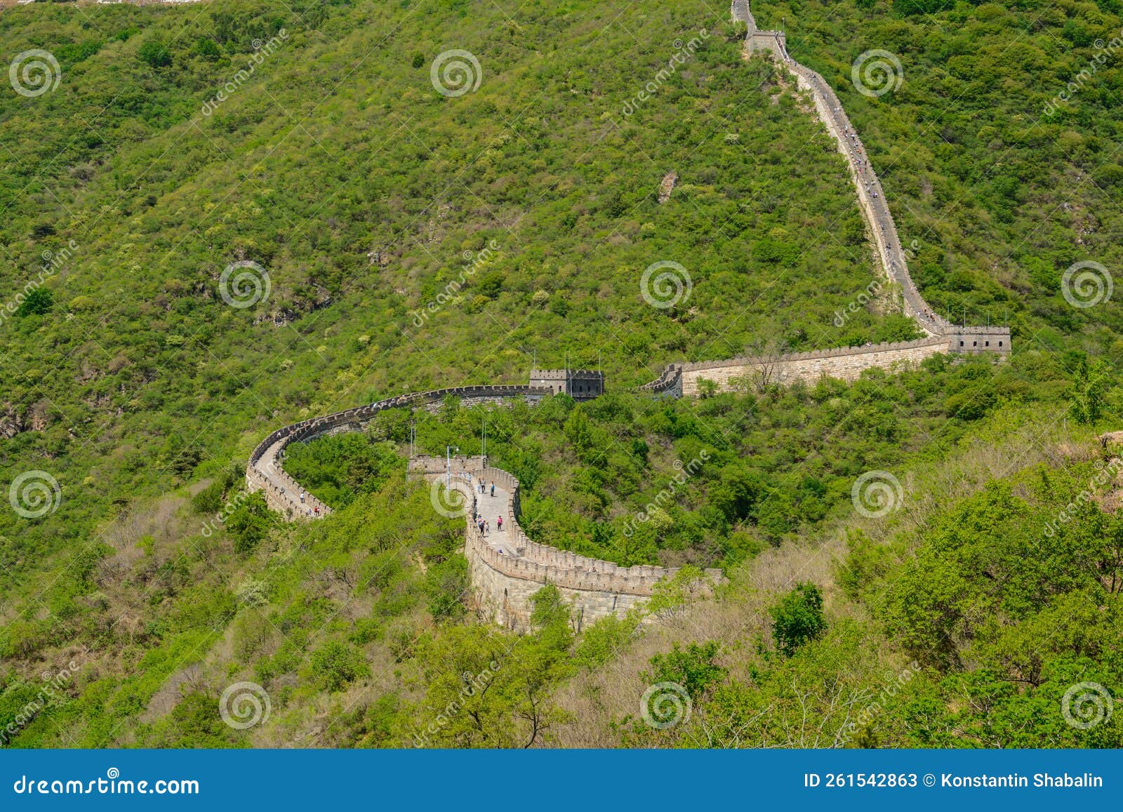 The Great Man-made Structure. Great Wall of China Stock Image - Image ...
