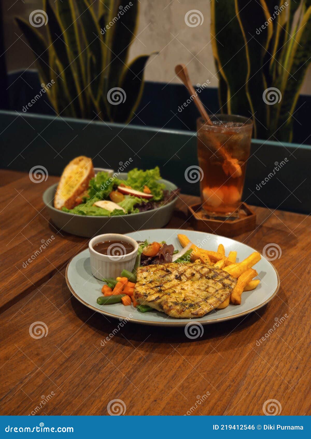 Lunch with Great Taste at the Restaurant Stock Photo - Image of lunch ...