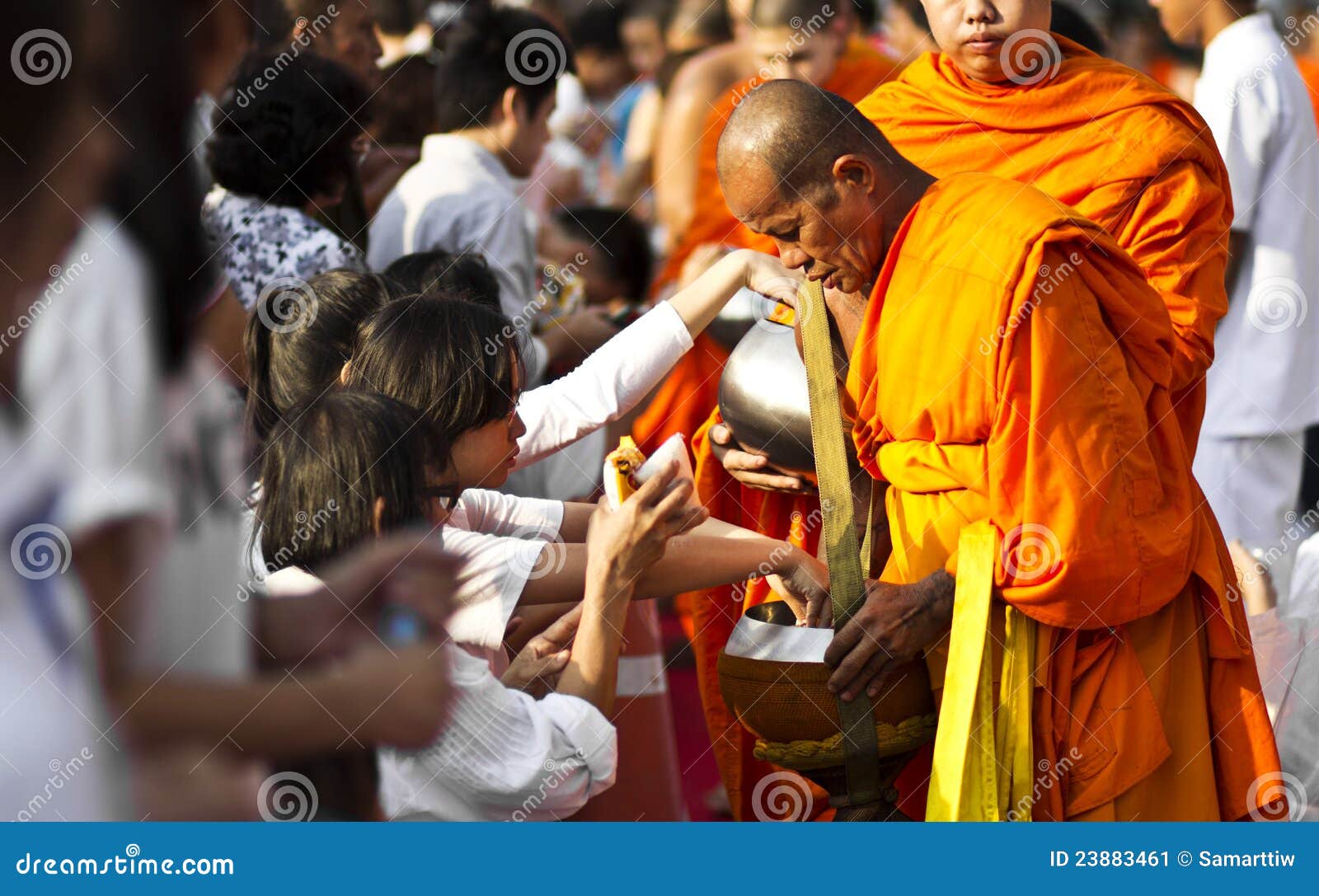 Great merit. editorial photo. Image of food, monastery - 23883461