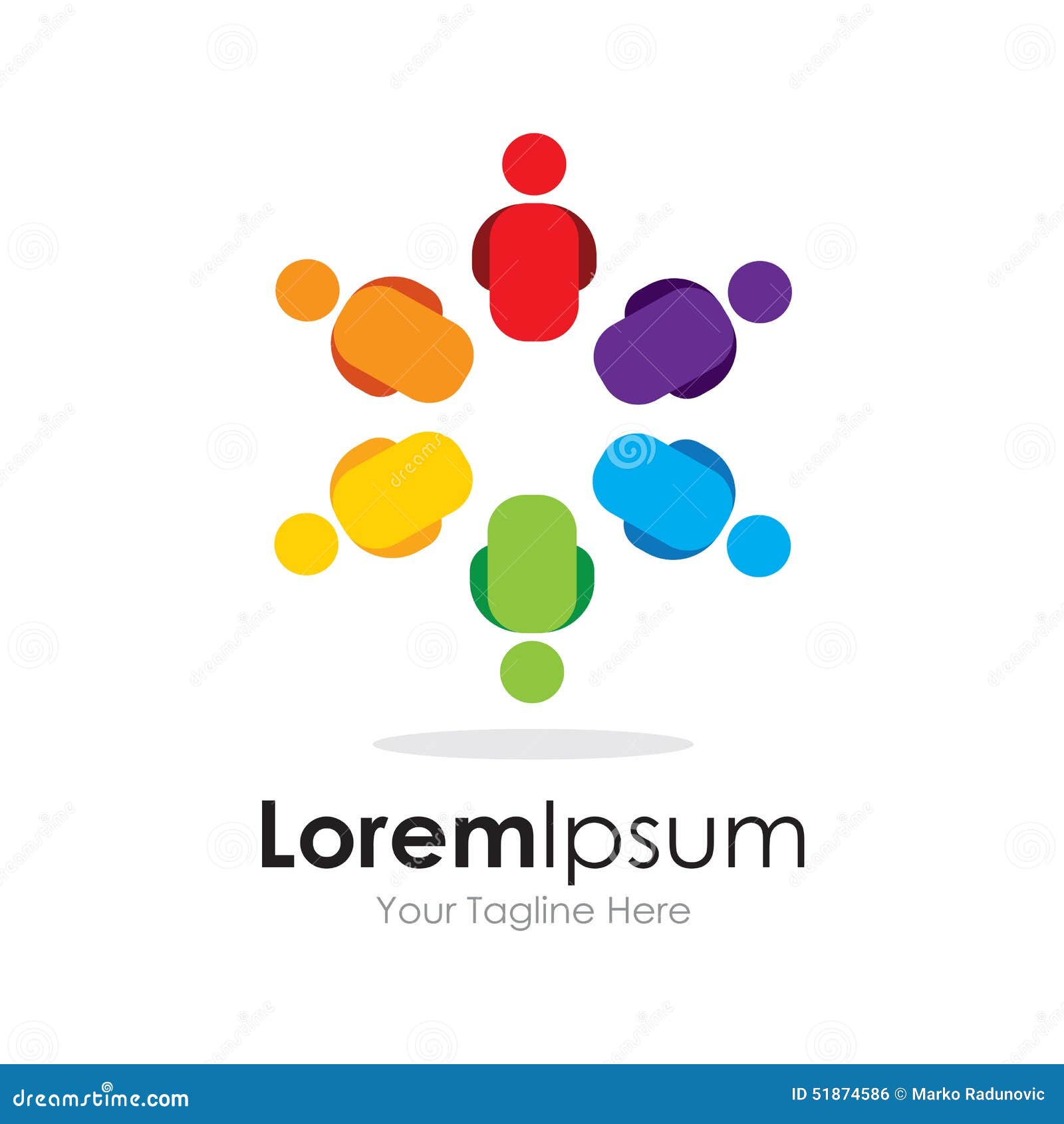 Great Minds Office Meeting Brainstorming Concept Elements Icon Logo ...