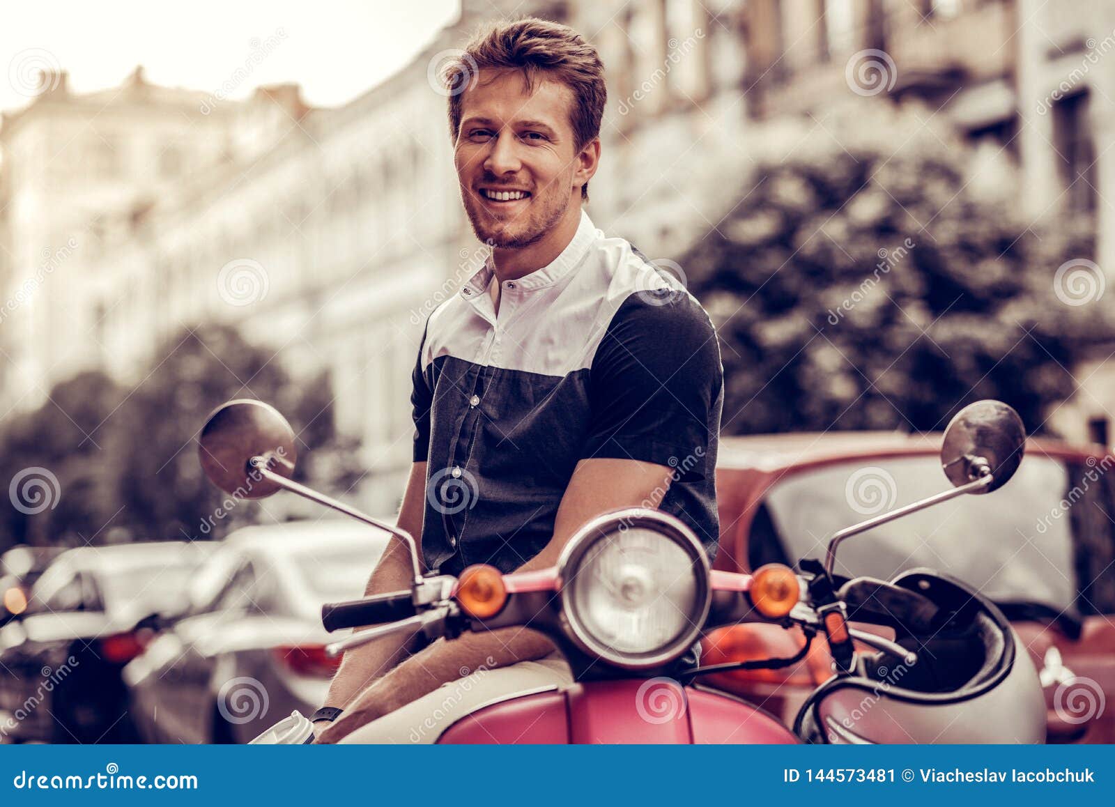 Joyful Positive Young Man Smiling To You Stock Image - Image of casual ... Joyful Positive Young Man Smiling To You Stock Image - Image of casual ...
