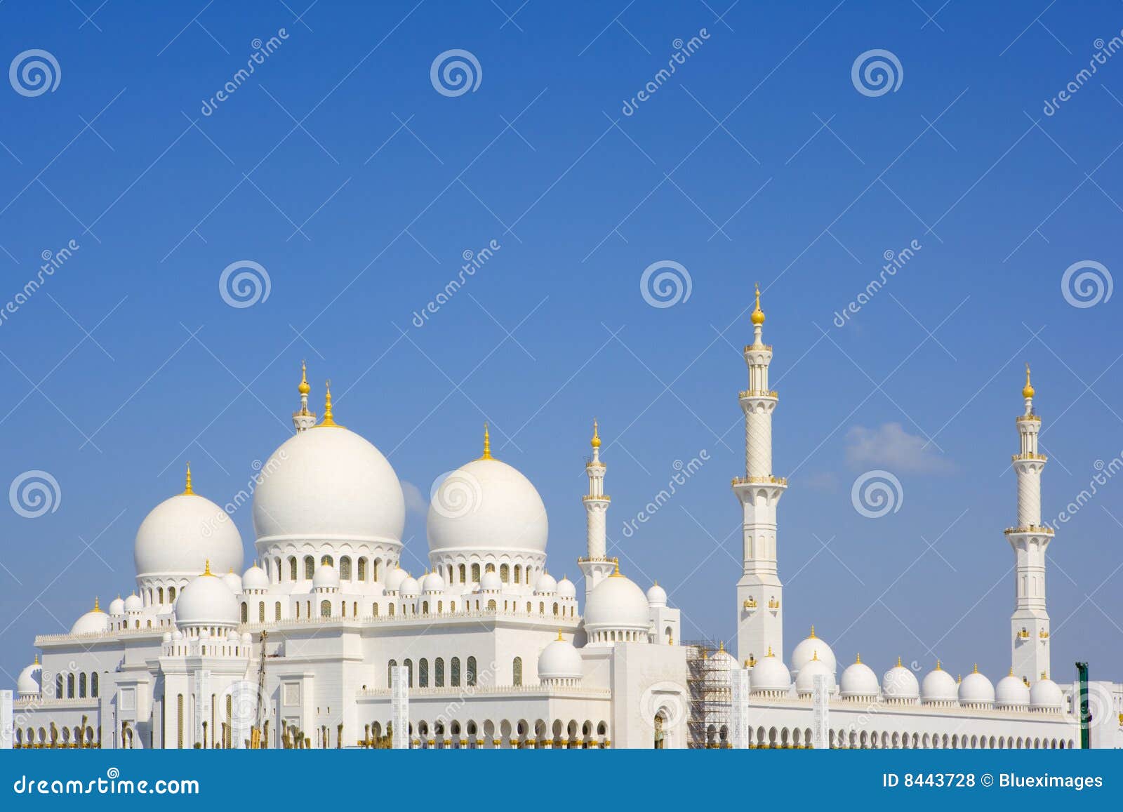 Great Mosque, Abu Dhabi, Emirates Stock Photo - Image of dhabi, east ...
