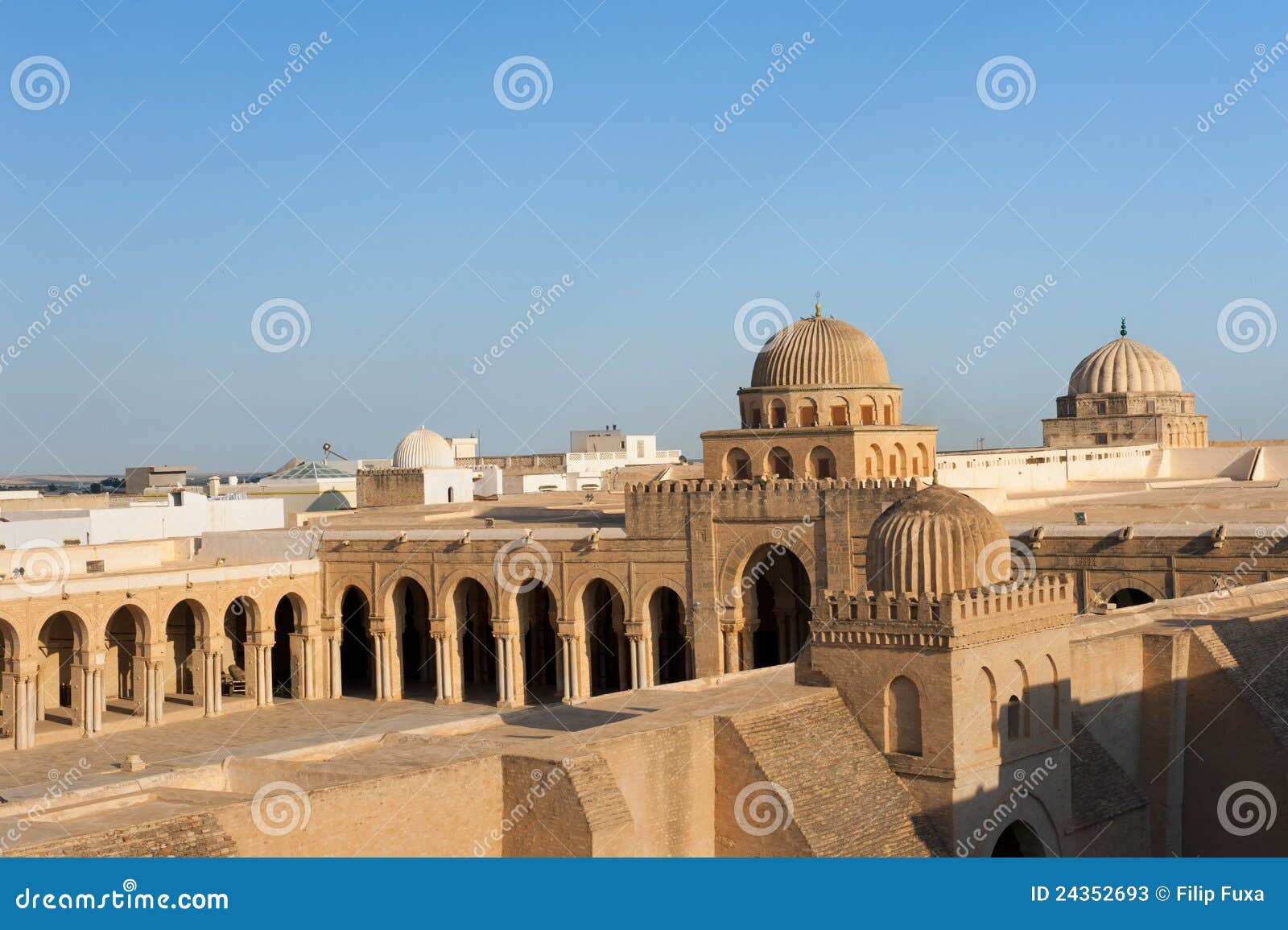 Great Mosque of Kairouan stock image. Image of great - 24352693