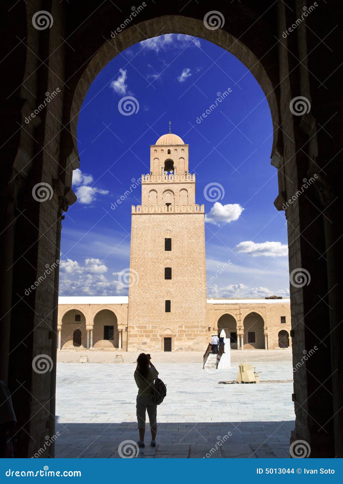 Great mosque of Kairwan stock photo. Image of tourist - 5013044