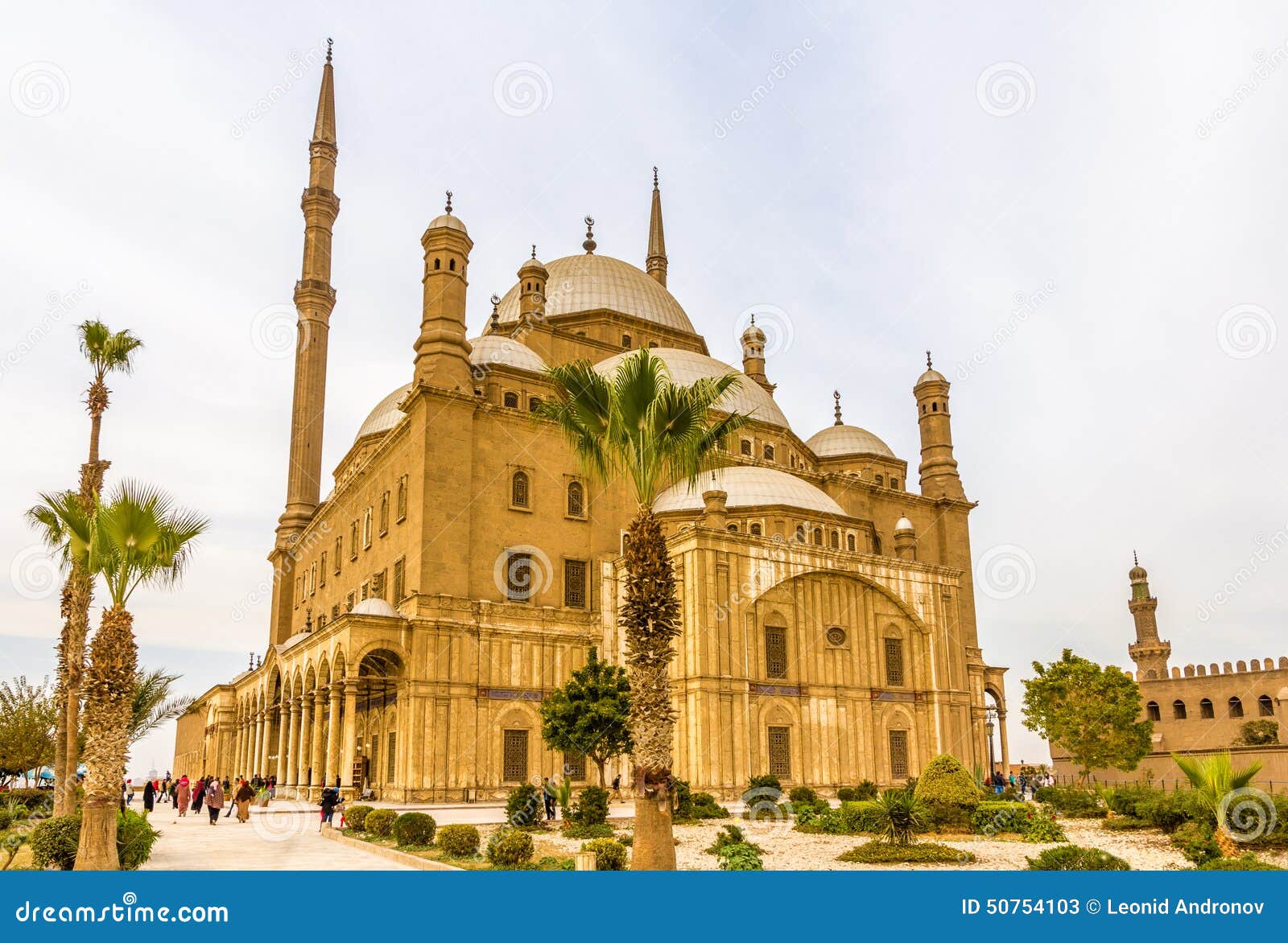The Great Mosque of Muhammad Ali Pasha in Cairo Stock Image - Image of ...