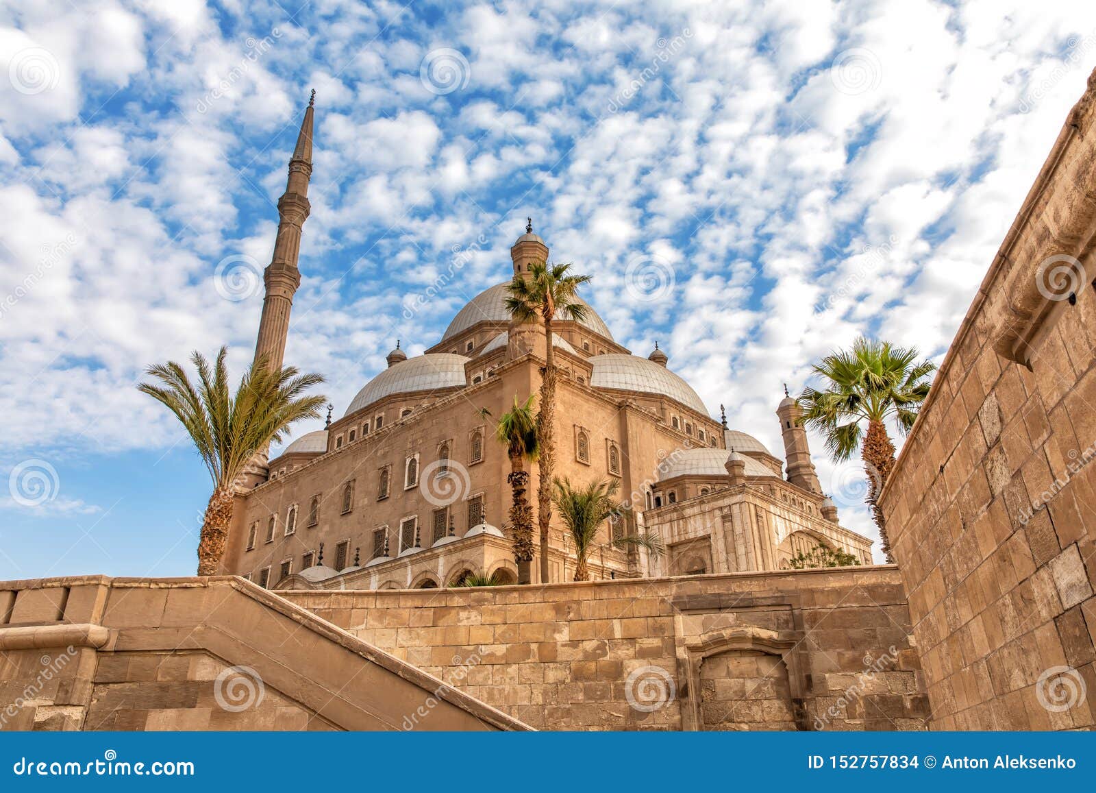 The Great Mosque Of Muhammad Ali Pasha, View From The Citadel Wall ...