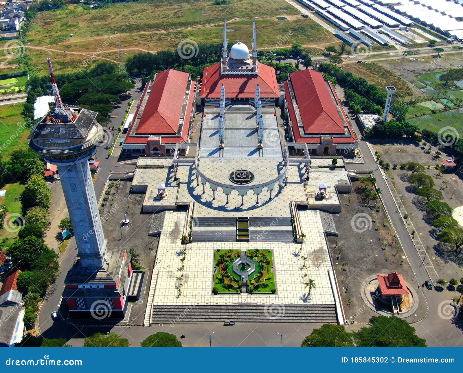Great Mosque in Semarang, Central Java, Indonesia Editorial Photography ...