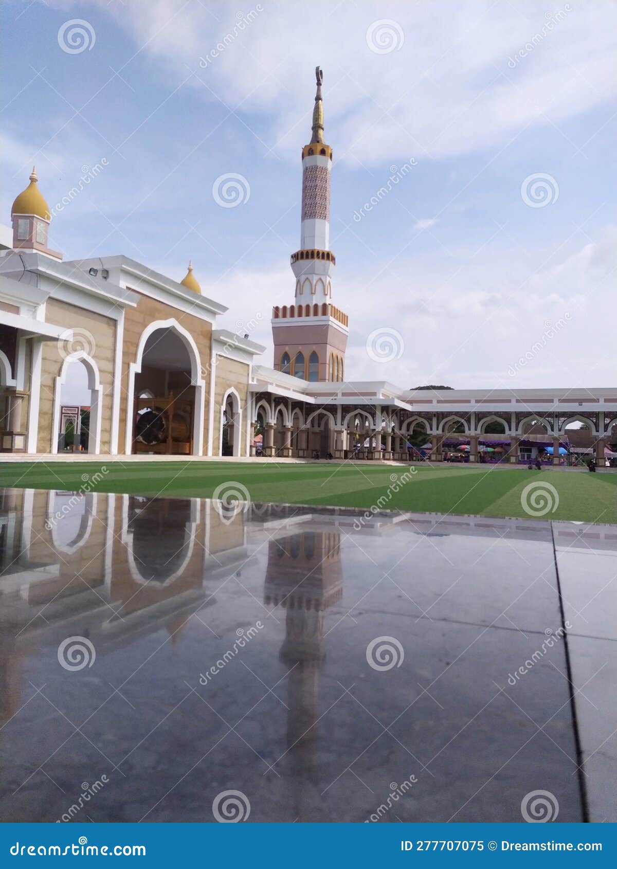 Great Mosque Tower stock image. Image of dome, property - 277707075