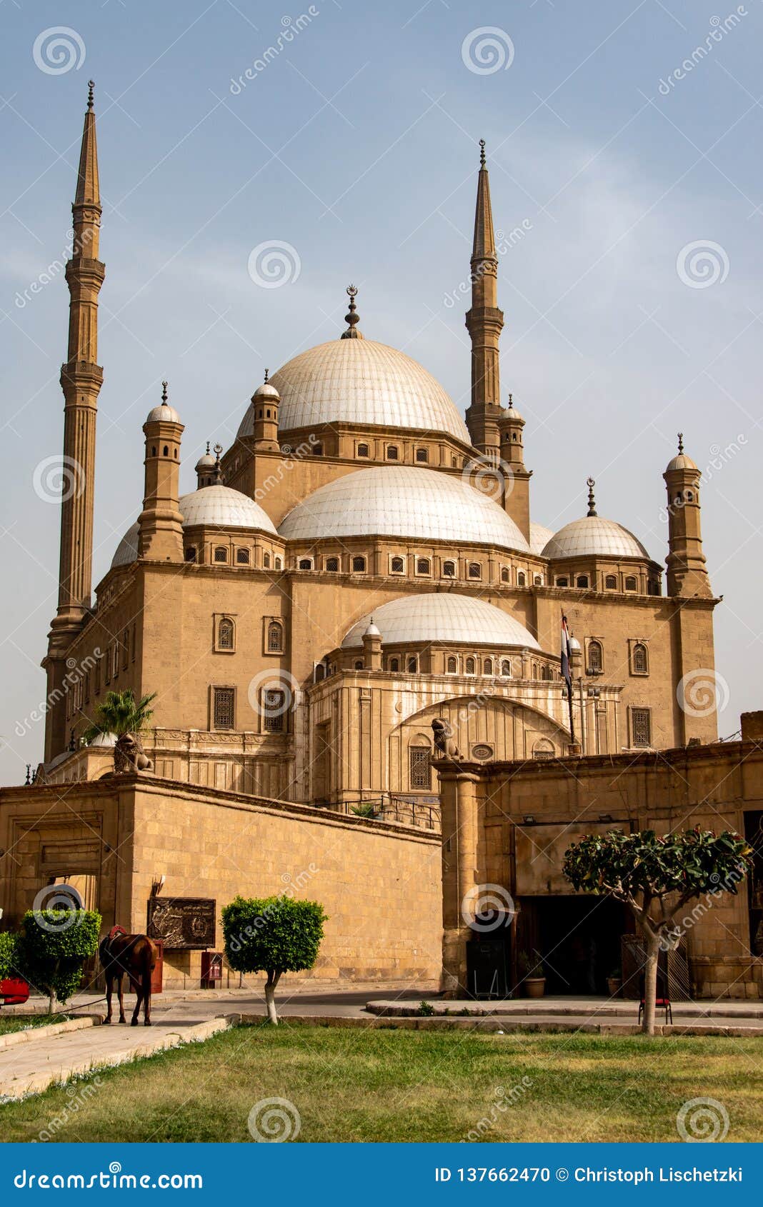The Great Muhammad Ali Alabaster Mosque Citadel of Cairo, Egypt Stock ...
