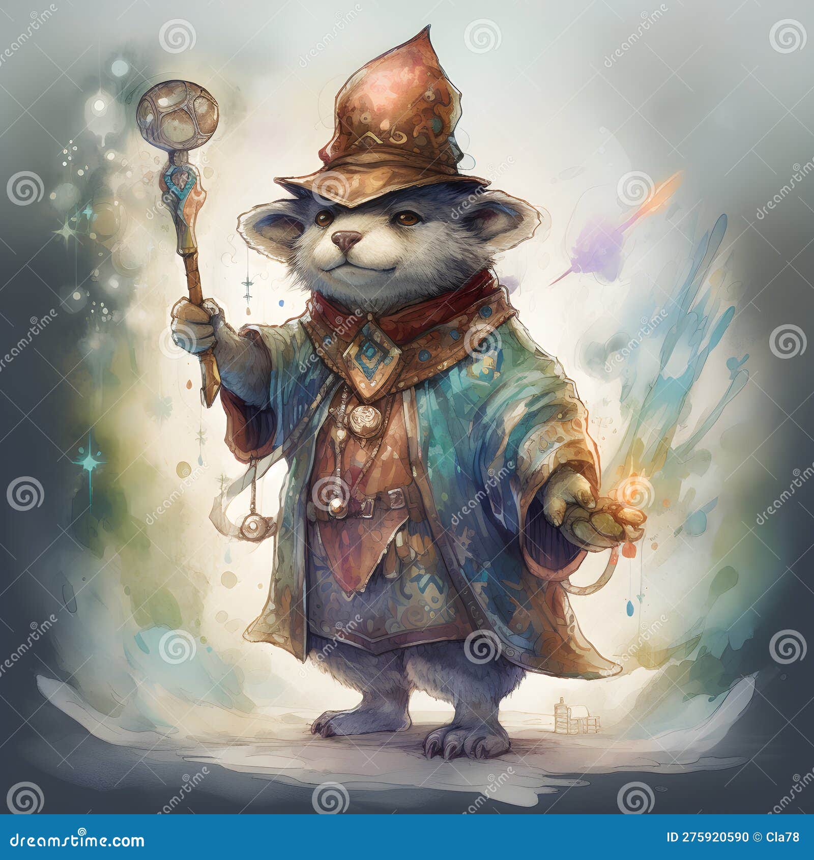 Great Wizard Old Man Illustration Cartoon Character | CartoonDealer.com ...