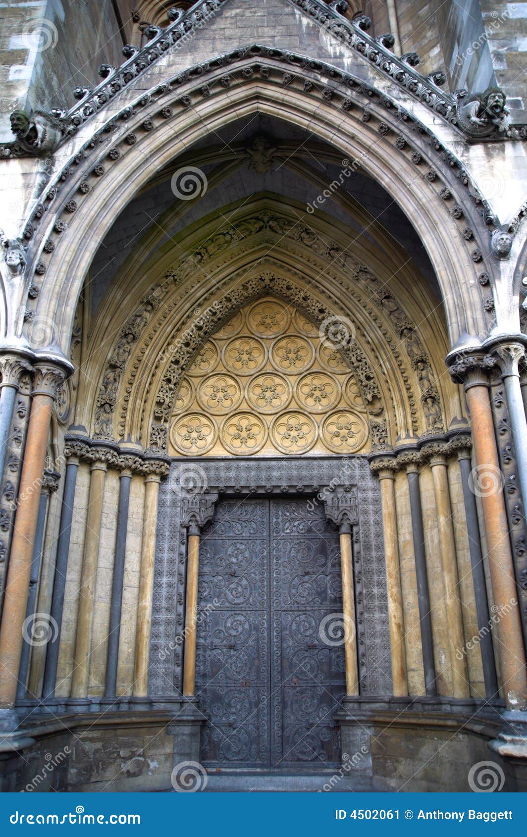 Great North Door Westminster Abbey Stock Image - Image of historic ...