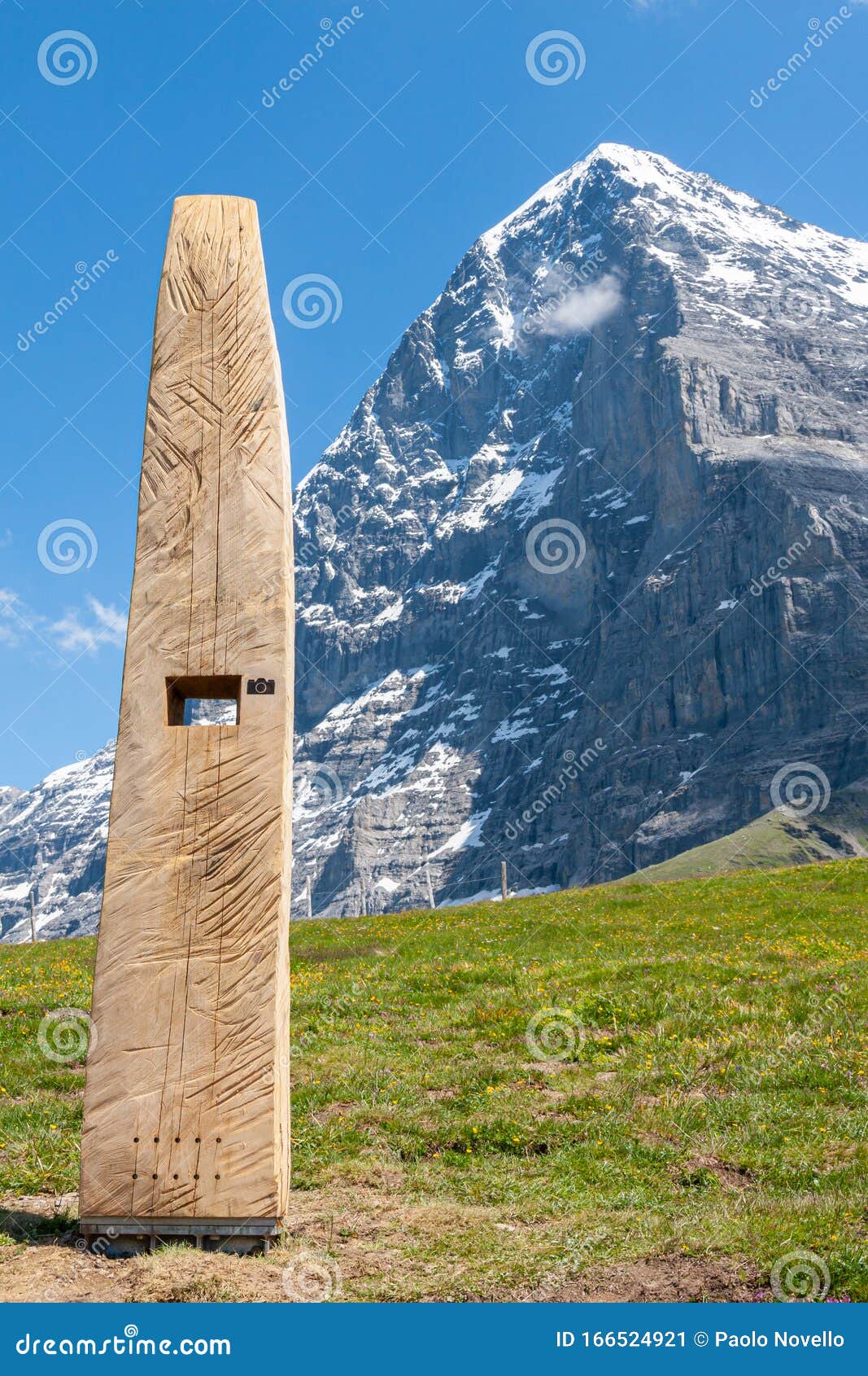 The Great North Wall of Eiger Stock Image - Image of monch, alps: 166524921