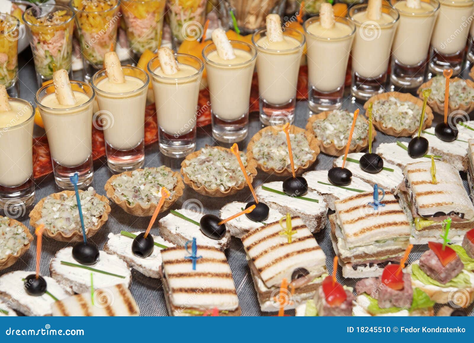 Great Number of Snacks on Banquet Table Stock Photo - Image of gourmet ...