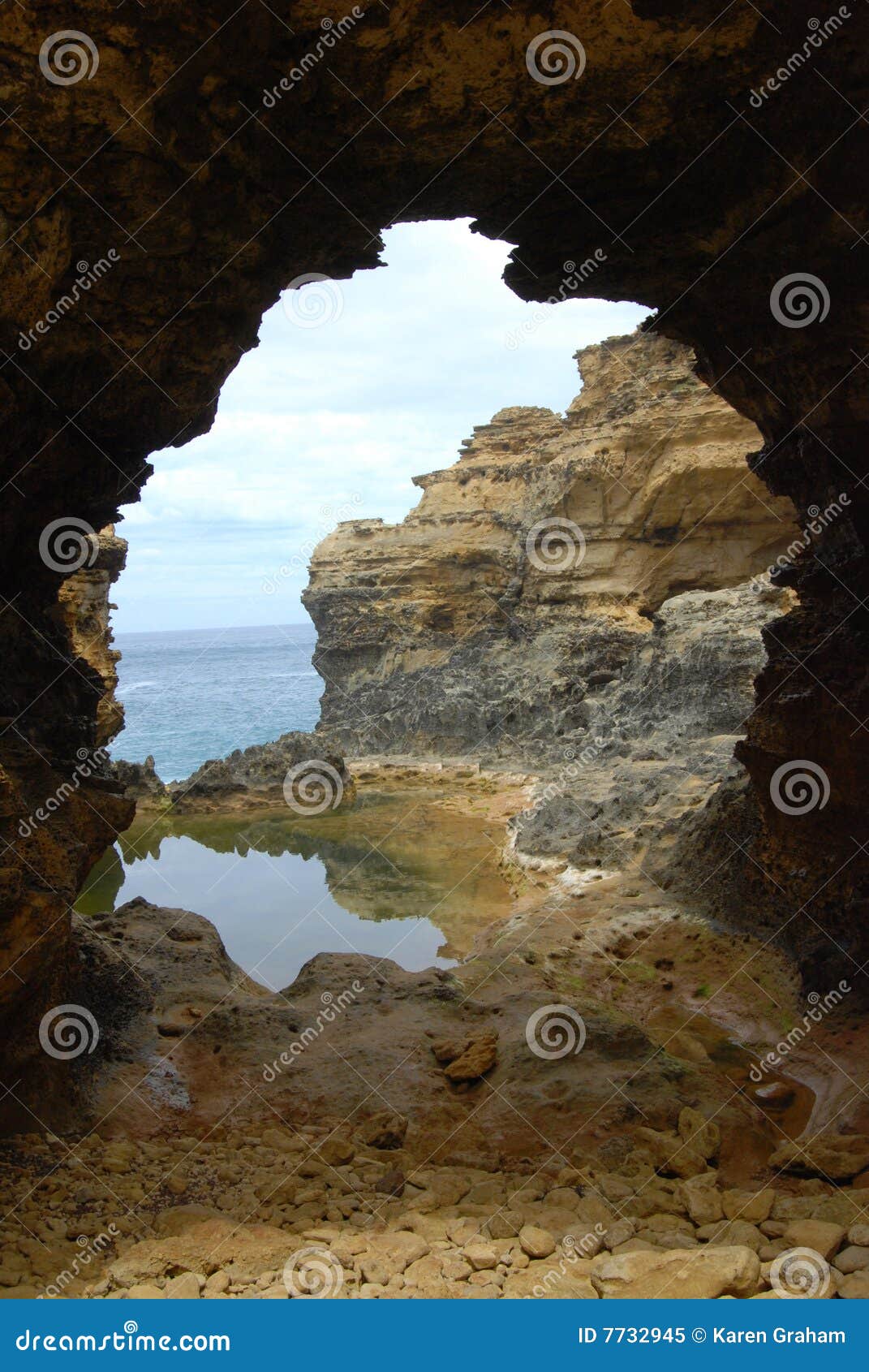 Great Ocean Road - the Grotto Stock Image - Image of erosion, coastline ...