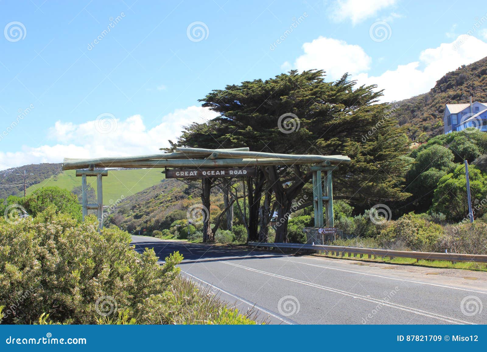 Great ocean road sign stock image. Image of apostles - 87821709