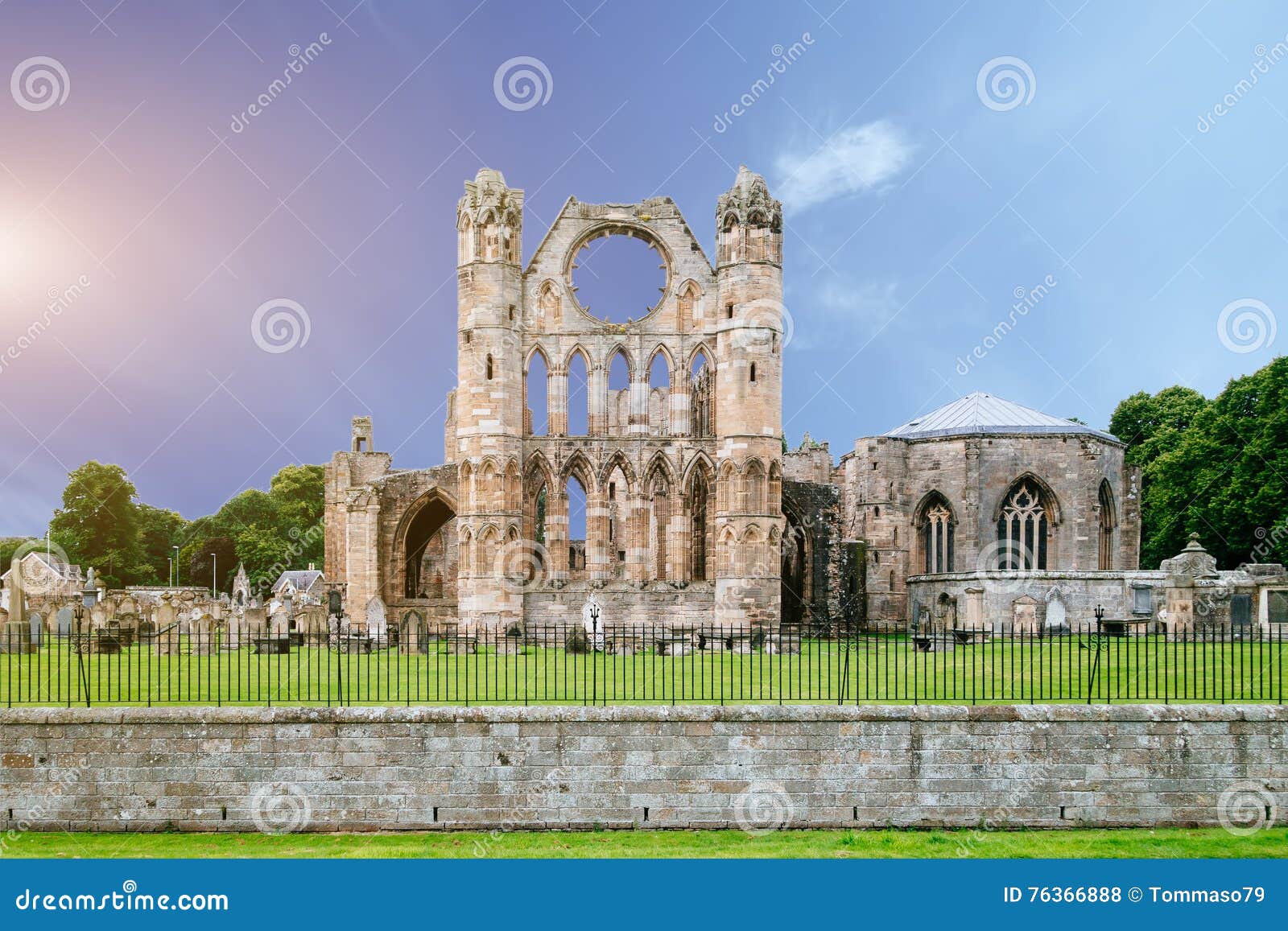 Great Old Abbey Ruins Scotland Stock Photo - Image of europe, castle ...
