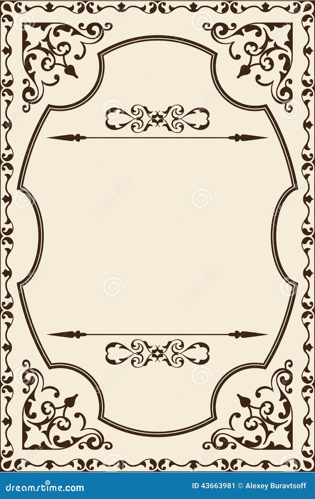 Great old page stock vector. Illustration of leaf, paisley - 43663981