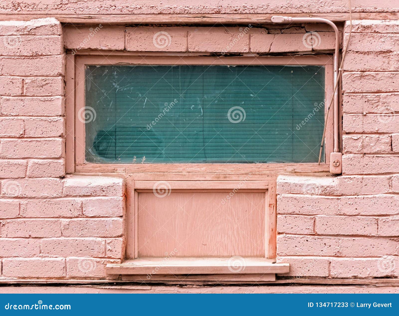 Great Old Window on Commercial Building Stock Image - Image of ...