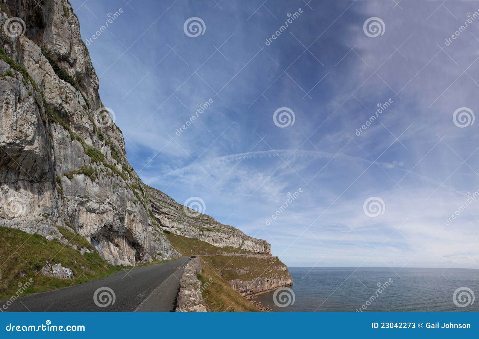 The Great Orme stock image. Image of blue, road, cliff - 23042273