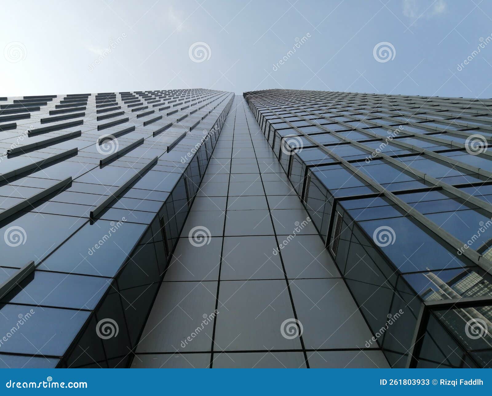Great Perspective in the Middle of Building Stock Image - Image of ...