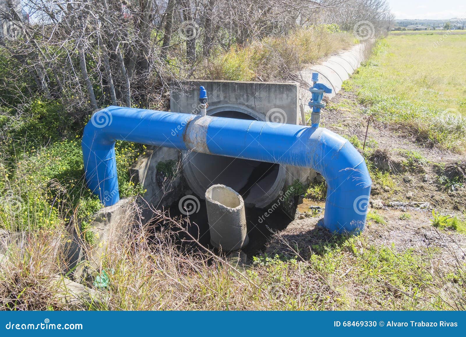 Great Pipe Industrial Irrigation Stock Photo - Image of agriculture ...