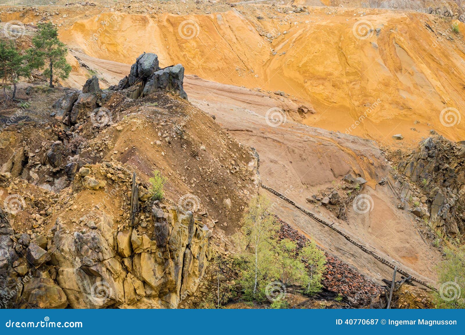 The great pit stock image. Image of great, copper, dalarna - 40770687