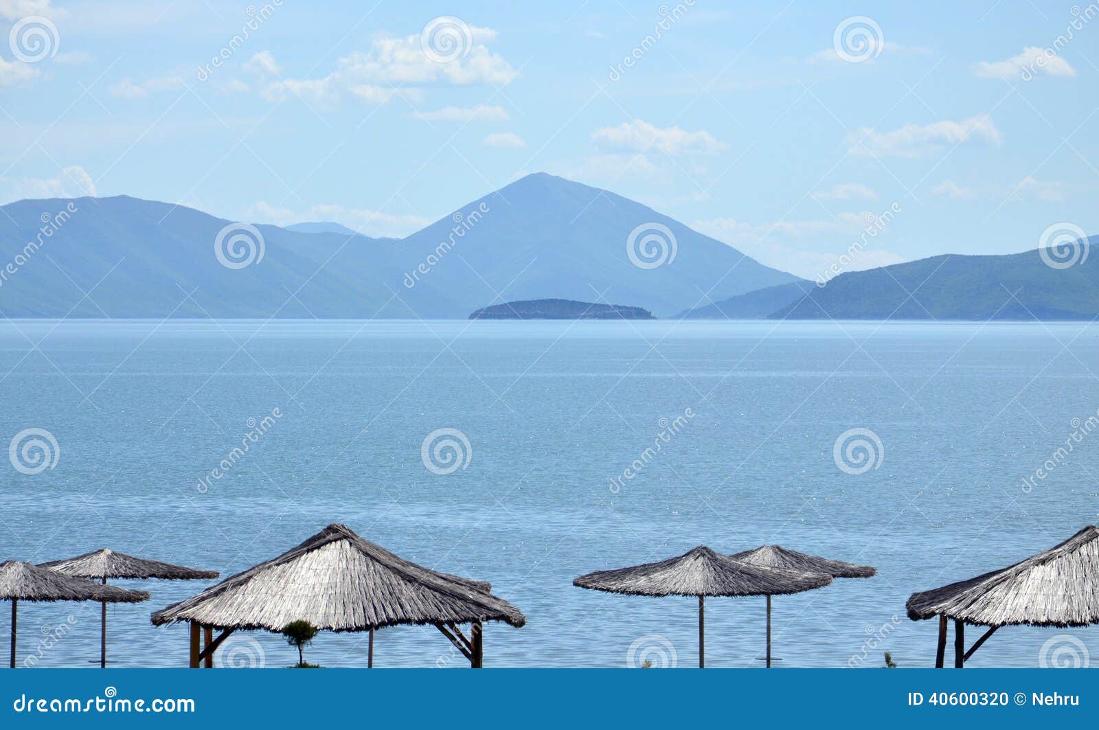 Great Prespa Lake, Macedonia, Stock Photo - Image of mountain, nature ...
