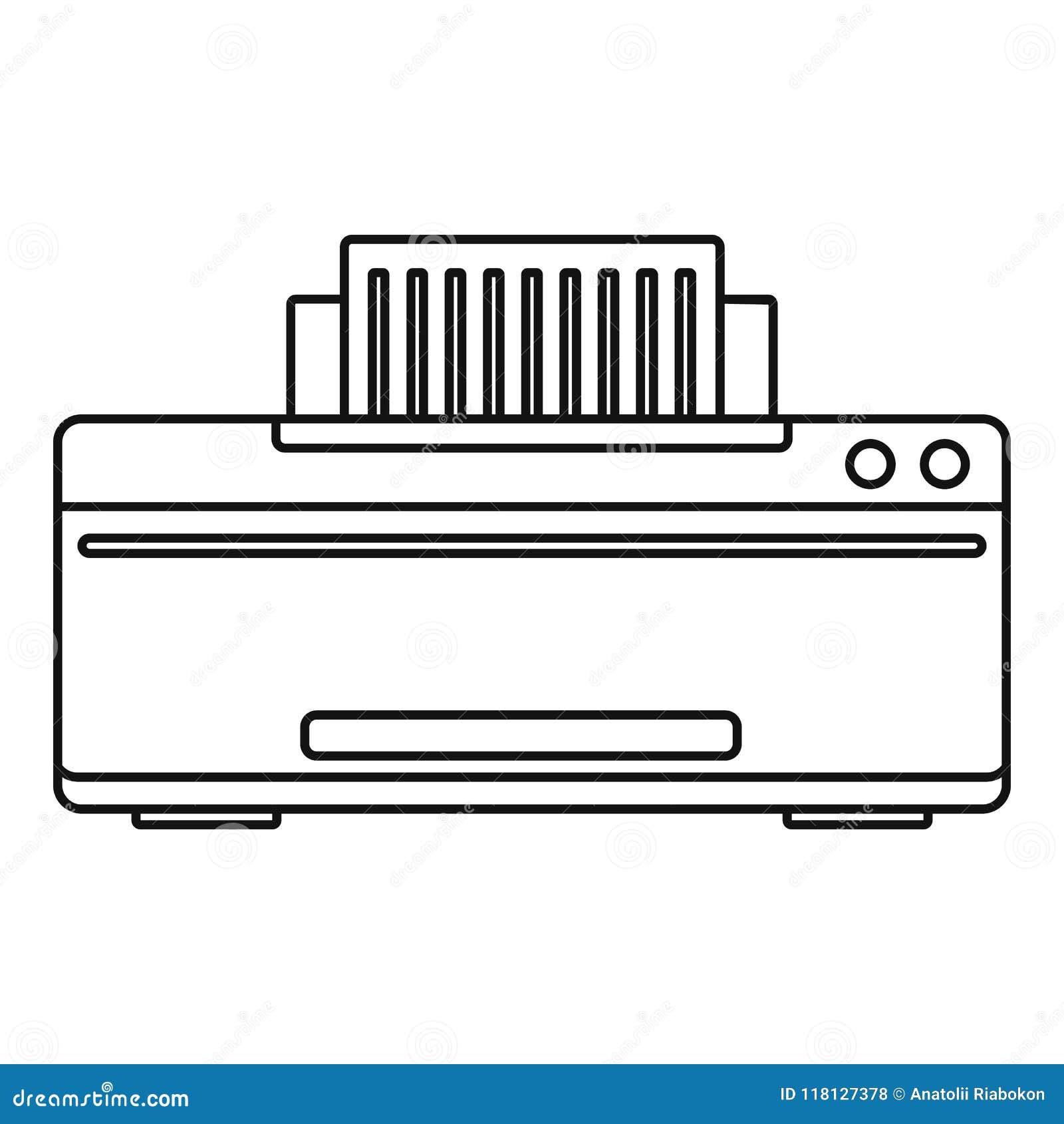Great Printer Icon, Outline Style Stock Vector - Illustration of print ...