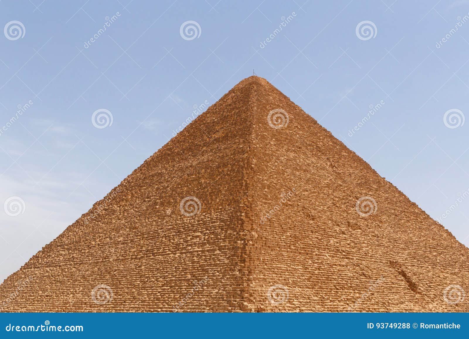 Great Pyramid of Cheops stock photo. Image of architecture - 93749288
