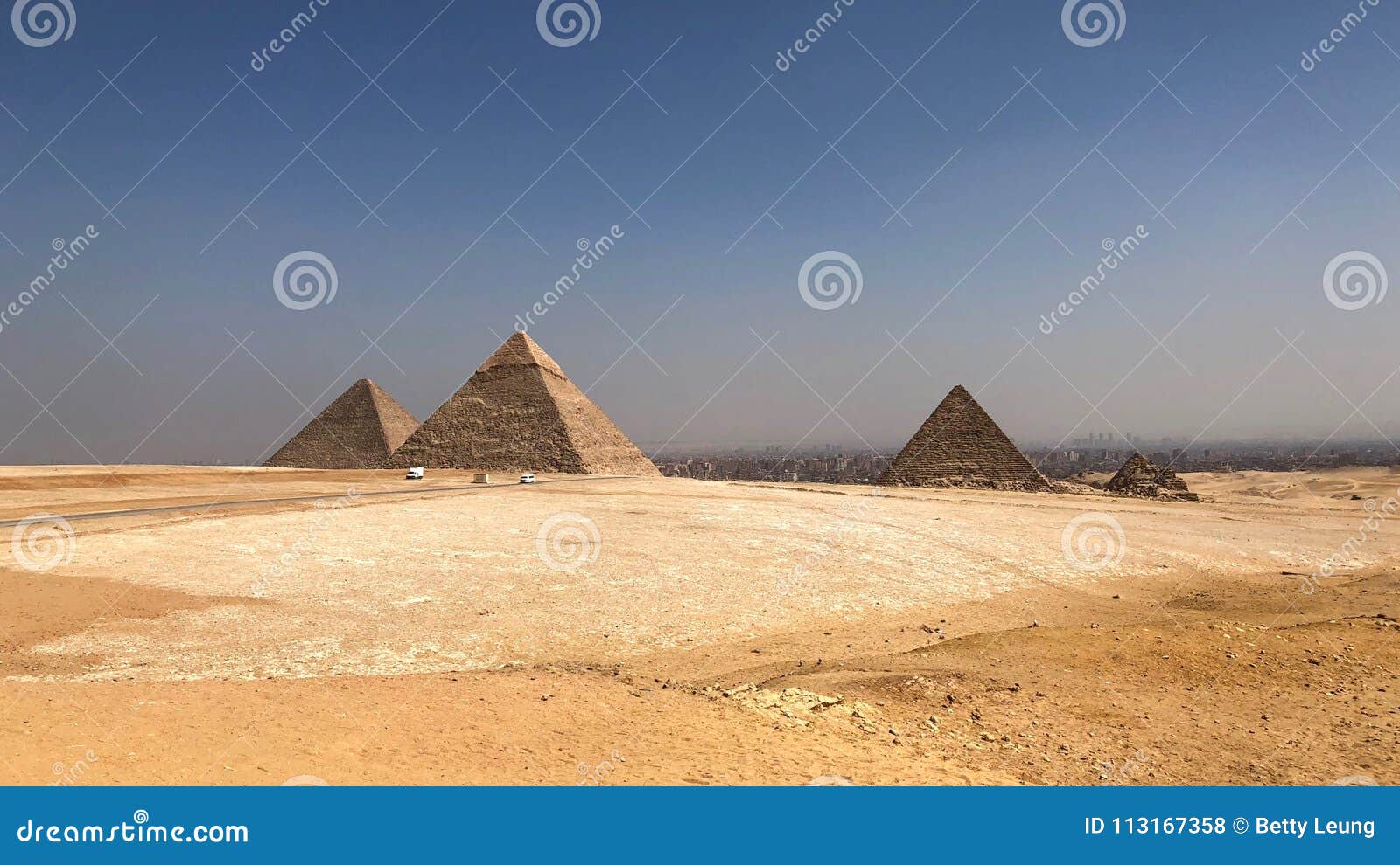 The Great Pyramid Complex in Giza, Egypt Stock Photo - Image of ruin ...