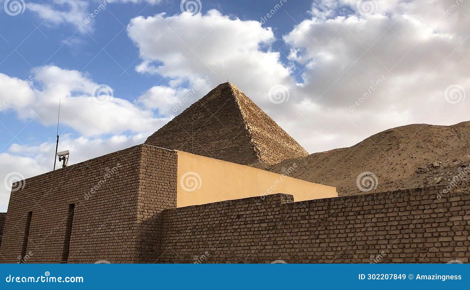 The Great Pyramid of Giza in Egypt. Stock Image - Image of adventure ...