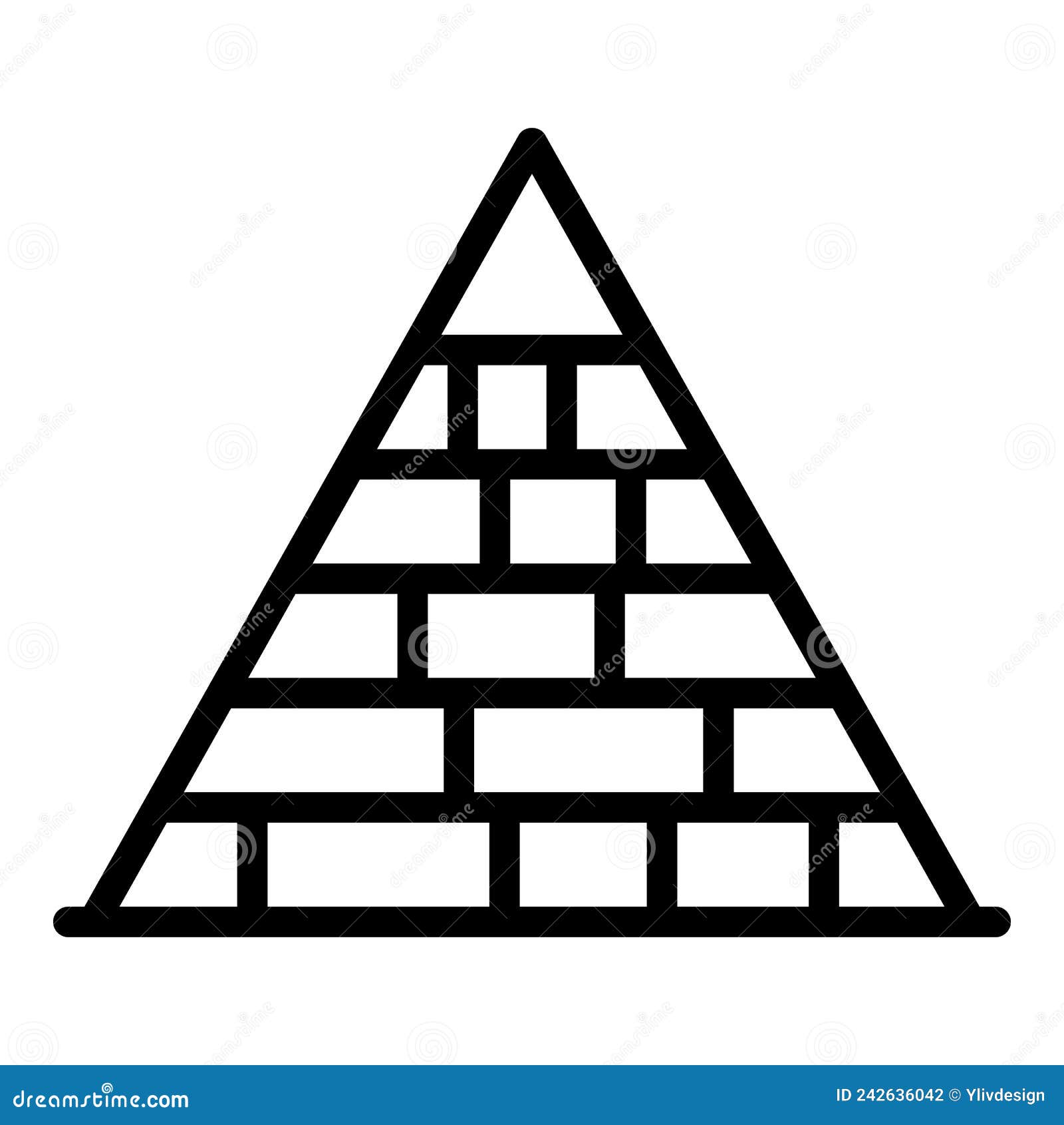 Great Pyramid Icon Outline Vector. Ancient Egypt Stock Vector ...