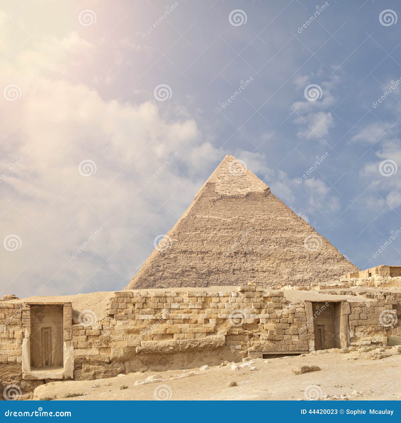 The Great Pyramid stock image. Image of cheops, monument - 44420023