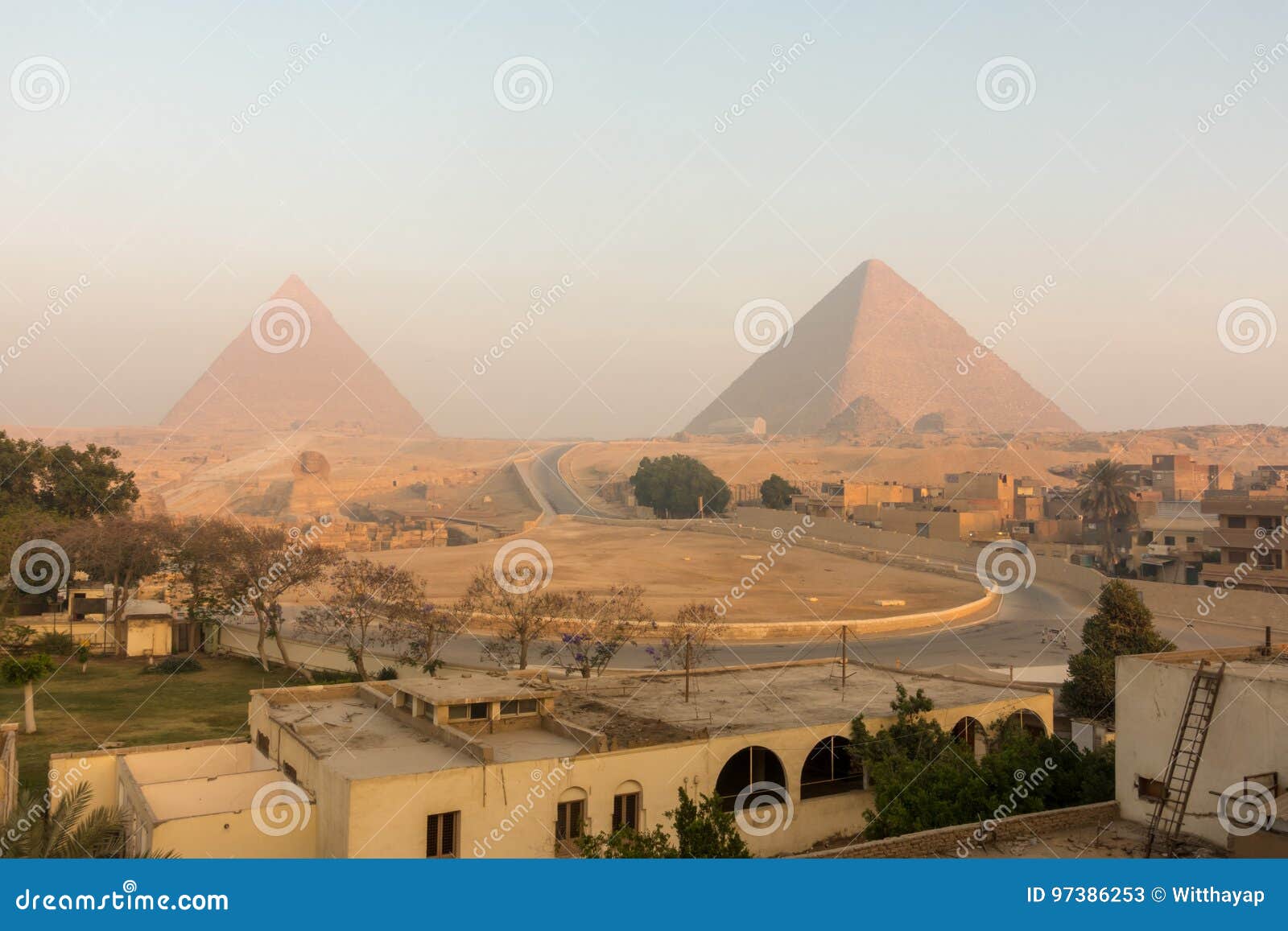 The Great Pyramid on Sunset Stock Image - Image of sand, ancient: 97386253