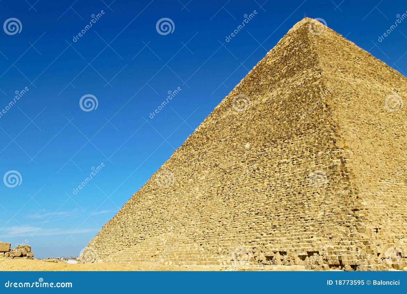 Great pyramide side stock image. Image of stone, egypt - 18773595