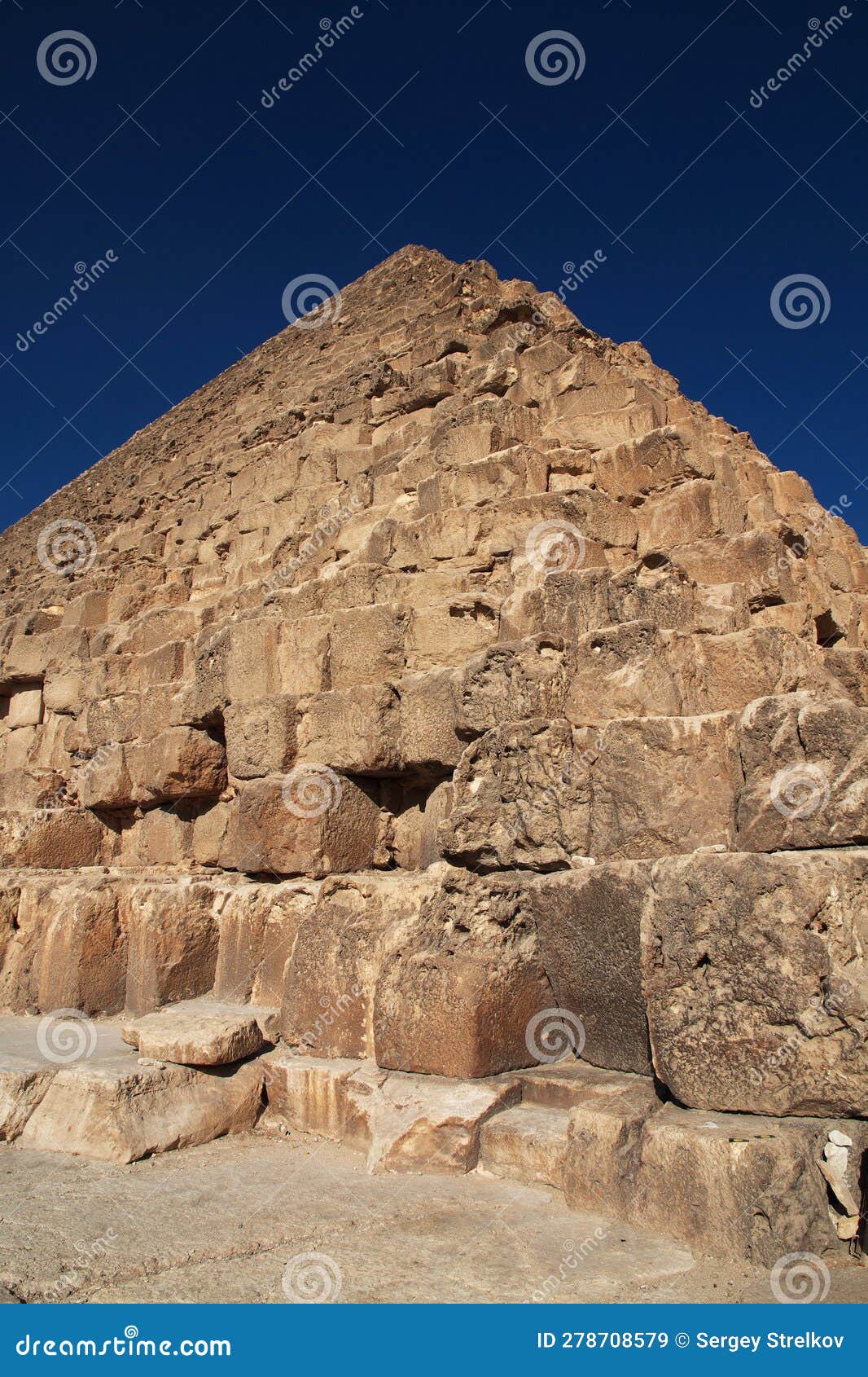Great Pyramids of Ancient Egypt in Giza, Cairo, Africa Stock Image ...