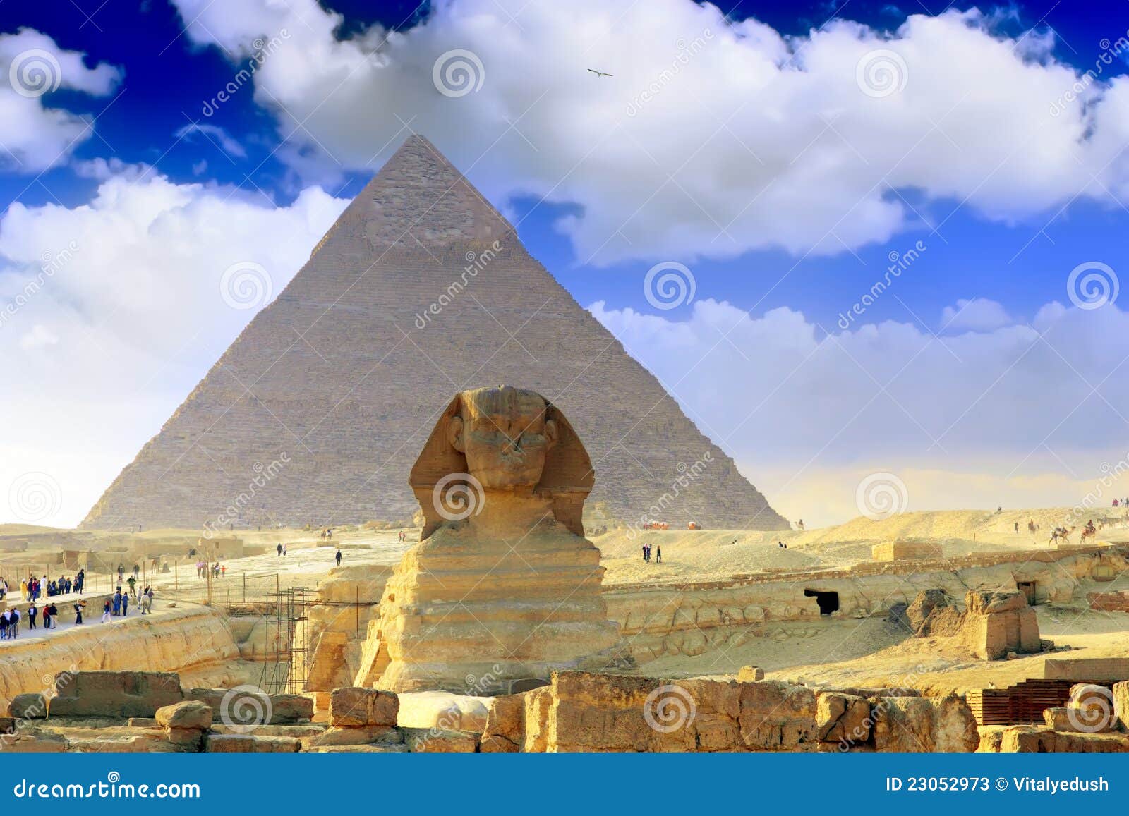 Great Pyramids Cairo .Egypt. Stock Image - Image of pharaoh ...