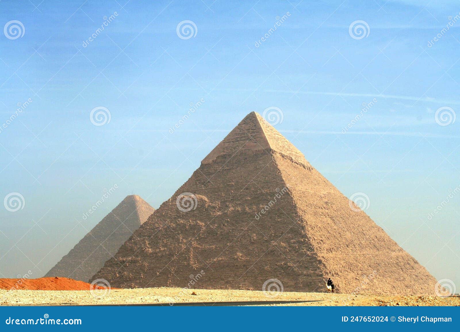 The Great Pyramids on the Giza Plateau Stock Photo - Image of tourism ...