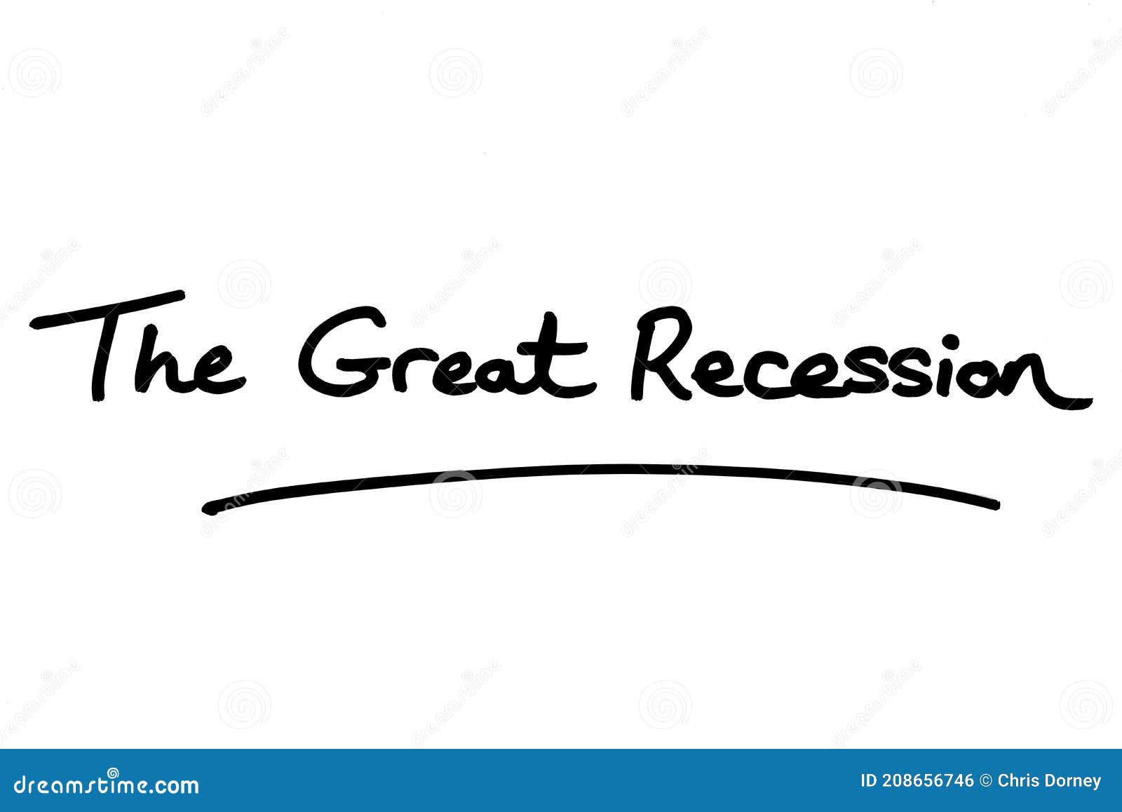 The Great Recession stock illustration. Illustration of header - 208656746