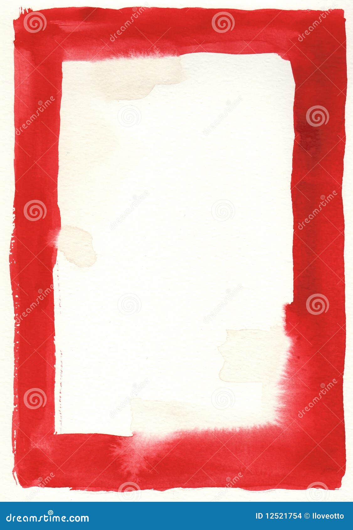 Great Red Watercolor Background Frame Stock Illustration - Illustration ...