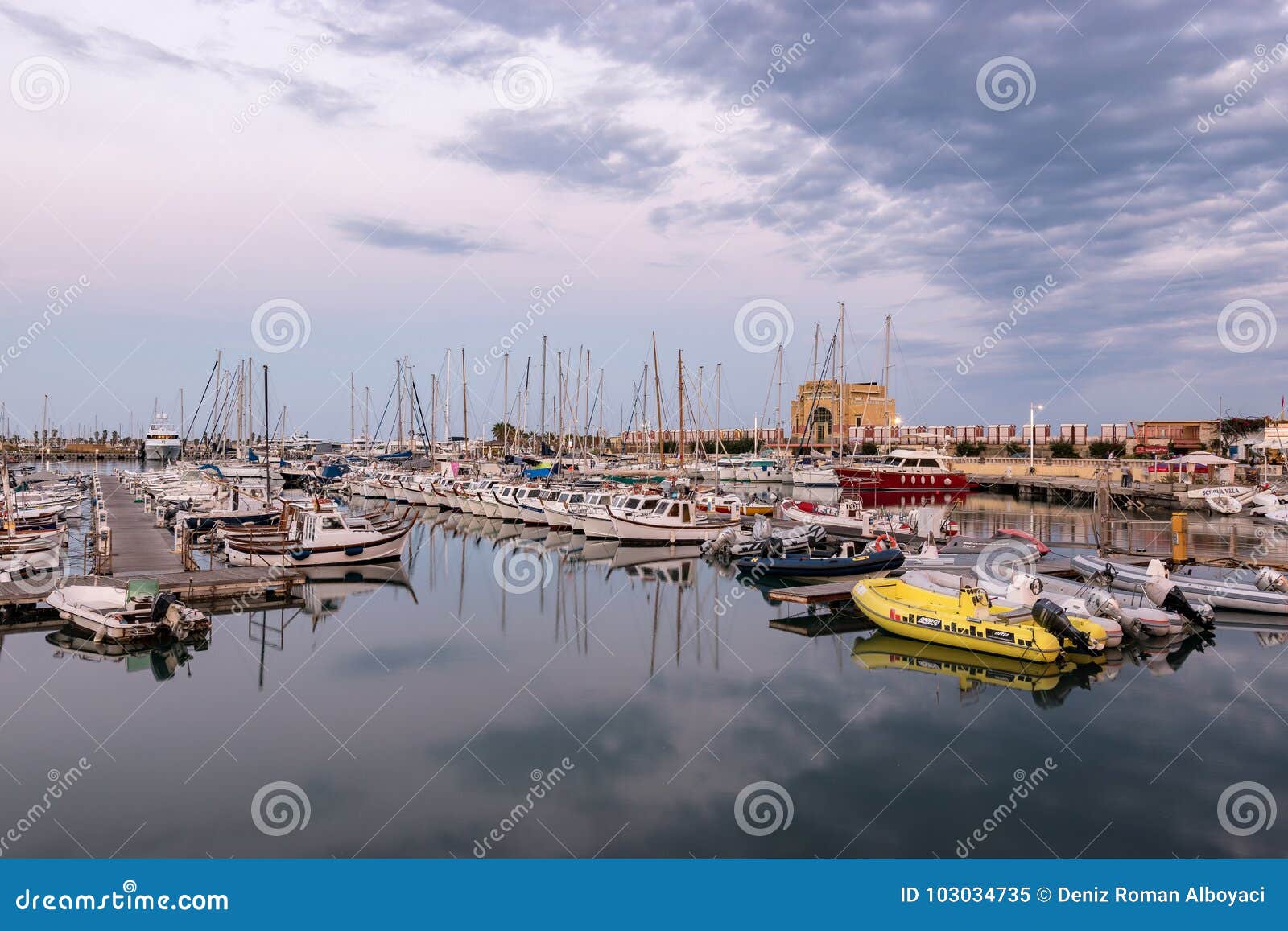 Great Reflections on the Old Marina Editorial Image - Image of bridge ...
